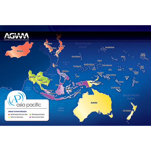 Asia Pacific Prayer Map | AGWM